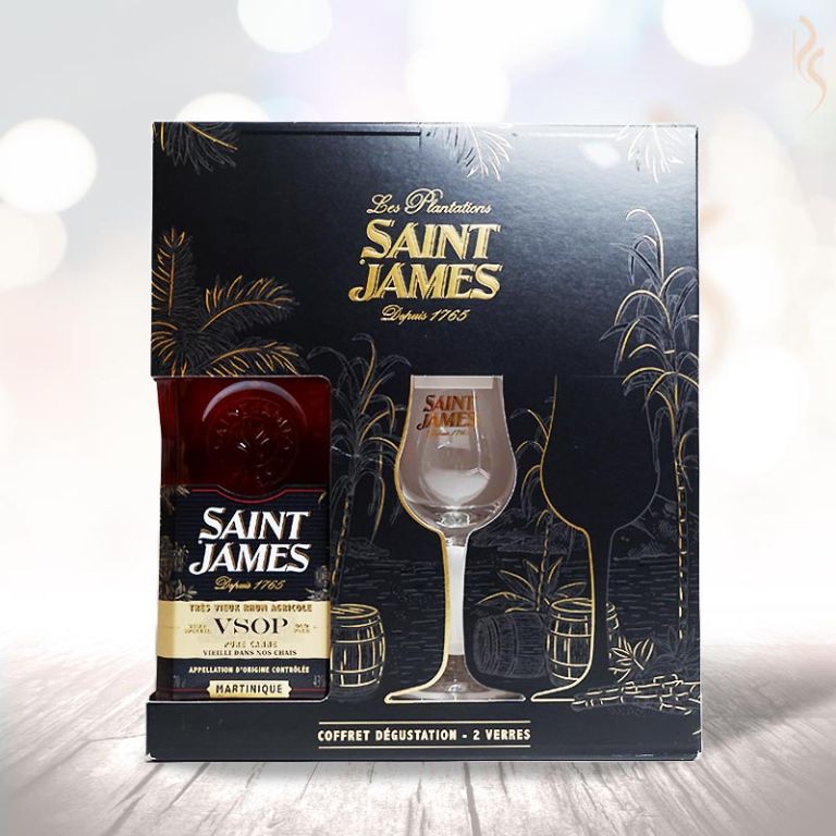 Saint-james - Coffret 2 Verres - Rhum Vieux Agricole